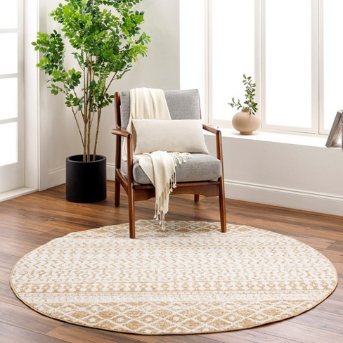 Mark & Day Louise 4' Round Woven Indoor Area Rugs Caramel : Target
