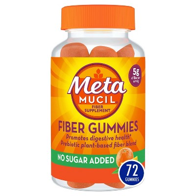 Metamucil Fiber Supplement Sugar-free Gummies - Orange - 72ct : Target