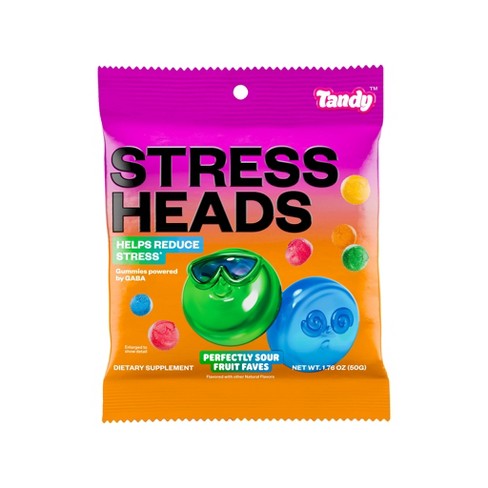 Tandy Stress Heads Perfectly Sour Fruit Faves Gummy Supplements - 1 ...