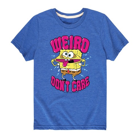 Spongebob Squarepants Weird Short Sleeve Graphic T-shirt - Royal Blue ...