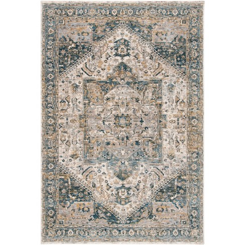 Valencia Val568 Power Loomed Rug - Ivory/blue - 9'x12' - Safavieh : Target