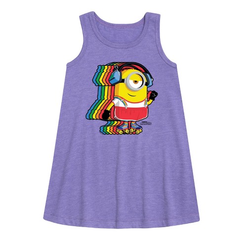 Despicable Me Minions Retro Rainbow Skater - Purple - 2t : Target