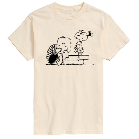 Men's - Peanuts - Snoopy Dancing With Schroeder Playing Piano Short ...