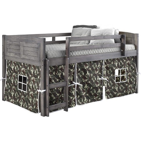 Donco Louver Low Loft Antique Grey W/ Camo Tent Kit : Target