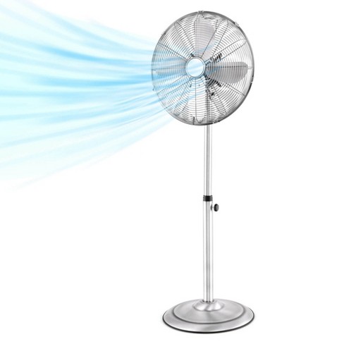 Costway 16" Standing Pedestal Fan With 3 Speed Settings Carrying Handle ...