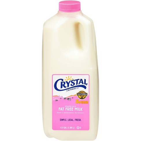 Crystal Creamery Skim Milk - 0.5gal : Target