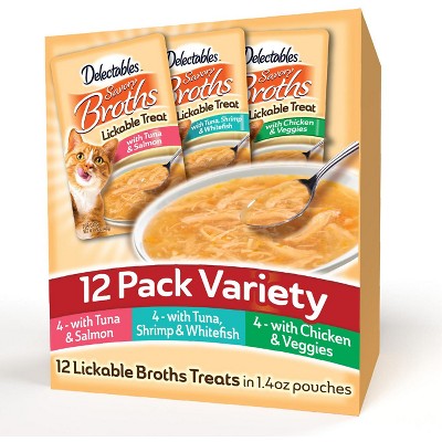 Hartz Broths Tuna, Salmon, Shrimp, Whitefish, Vegetable And Chicken Cat ...