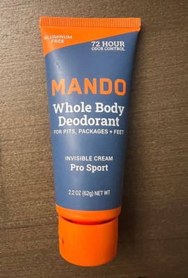 Mando Whole Body Deodorant - Men's Aluminum-free Invisible Cream ...