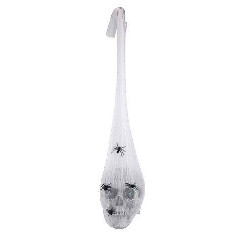 27" Animated Halloween Hanging Skull, Sound Activated : Target