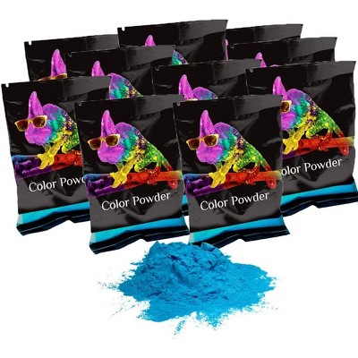 Chameleon Colors - 120 Individual Assorted Holi Powder Bags - 100 Grams ...