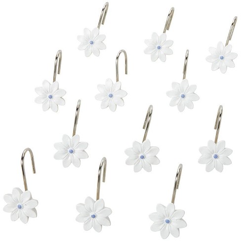 The Lakeside Collection Blue Floral Bath Collection - Set Of 12 Shower ...