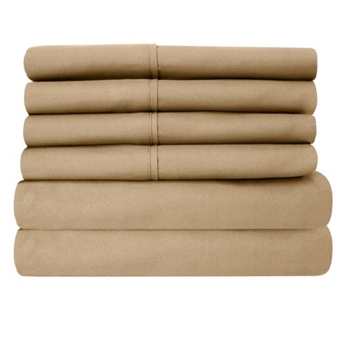 6 Piece Sheet Set, Deluxe Ultra Soft 1500 Series, Double Brushed ...