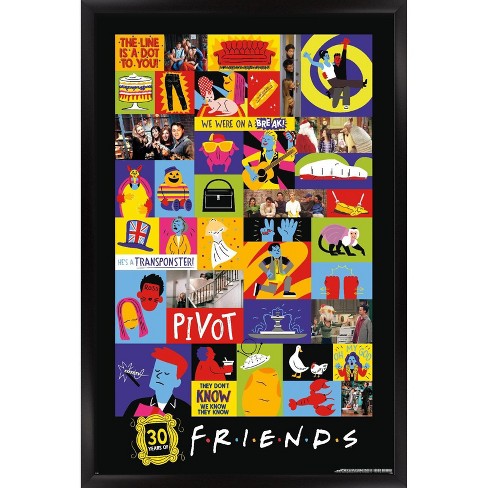 Trends International Friends 30th - Grid Framed Wall Poster Prints : Target
