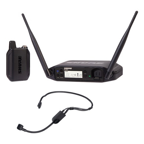 Shure Glxd14+/pga31-z3 Dual Band Wireless System With Glxd4+ Tabletop Receiver, Glxd1+ Bodypack ...