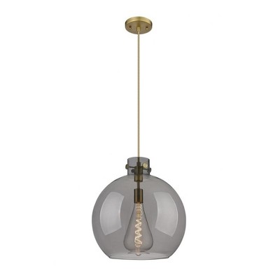 Innovations Lighting Newton Sphere 1 - Light Pendant In Brushed Brass ...