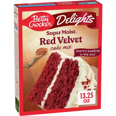 Betty Crocker Delights Red Velvet Super Moist Cake Mix - 13.25oz : Target