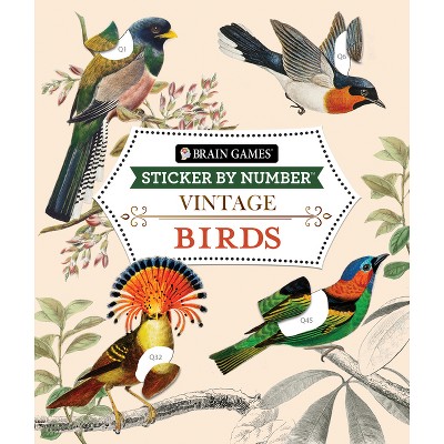 Brain Games - Sticker By Number - Vintage: Birds - By Publications ...