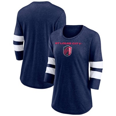 Mls St. Louis City Sc Women's 3/4 Sleeve Triblend Goal Oriented T-shirt ...