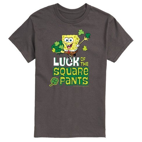 Men's Spongebob Squarepants Luck Of The Square Pants Short Sleeve ...
