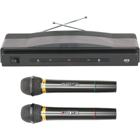 Qfx® Wireless Dynamic Microphone System In Black : Target