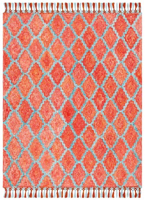Sahara Sah467 Hand Tufted Area Rug - Rust/aqua - 8'x10' - Safavieh : Target