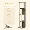 65-Inch Corner Modern Cat Tree for Climbing with Large Multilevel Tower ...