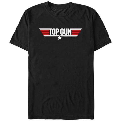 Men's Top Gun Red And White Movie Logo T-shirt : Target