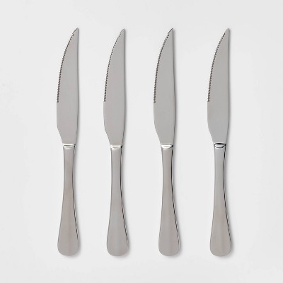 Kitchen + Home Steak Knives - Stainless Steel Serrated Steak Knife - 6 ...