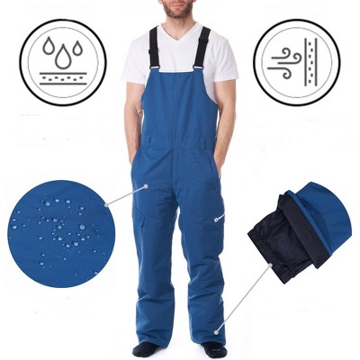 Alpine Swiss Mens Insulated Snow Bib Overalls Waterproof Winter Ski ...