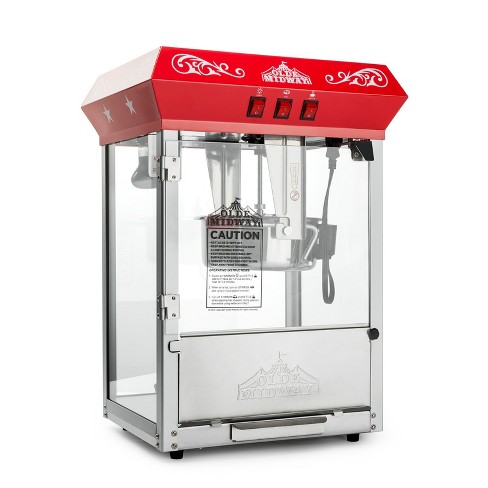 Olde Midway Vintage-style Tabletop Popcorn Machine Maker Popper With 8 ...