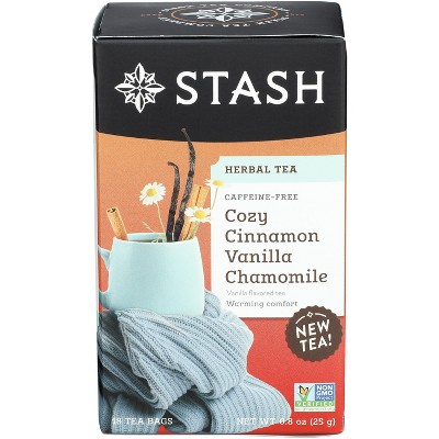 Stash Cozy Cinnamon Vanilla Chamomile Tea - Case Of 6 - 18 Bags : Target