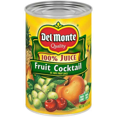 Del Monte Fruit Cocktail In 100% Real Juice - 15oz : Target