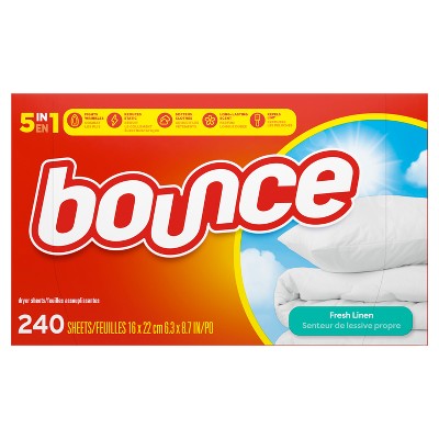 Bounce Fresh Linen Fabric Softener Dryer Sheets - 240ct : Target