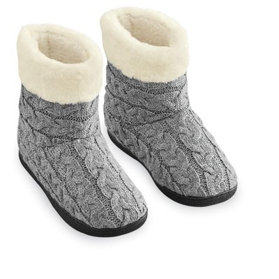 Collections Etc Stylish Soft Winter Cable Knit Design Non-slip Boot ...