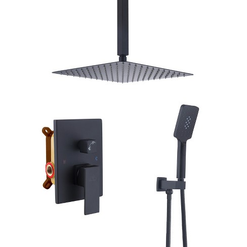Casainc 10 Inch Square Ceiling With 2 Functional Showerheads : Target