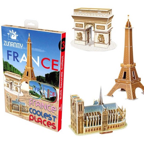 Zummy 3d France Travel Puzzle Pop Up Models For Kids : Target