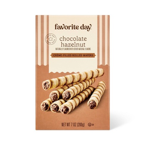 Chocolate Hazelnut Filled Rolled Wafers - 7oz - Favorite Day™ : Target