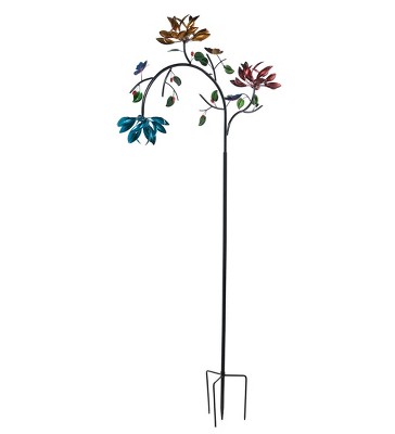 Evergreen 75"h Sunflower Statement Wind Spinner : Target