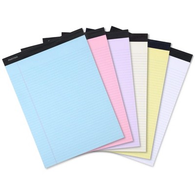 Mintra Office Legal Pads (Basic 6pk - (Pastel Version 2), 8.5in x 11in ...