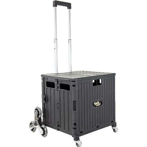 Dbest Products Quik Cart Stair Climber Wheeled Rolling Crate With Seat ...