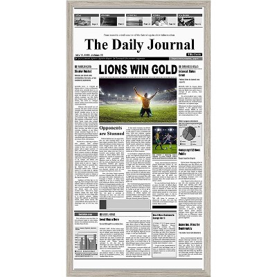 Americanflat 11x22 Newspaper Frame - Assorted Media Cover Frame ...