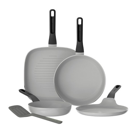 Berghoff Leo Glints Nonstick Ceramic Cookware Set, Recycled Aluminum ...