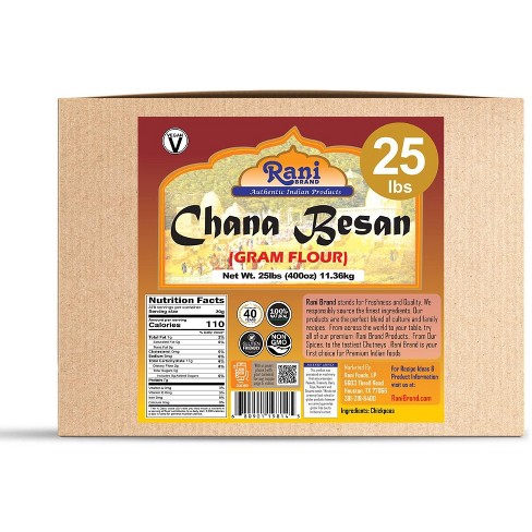 Chana Besan (chickpeas Flour, Gram) - 64oz (4lbs) 1.81kg - Rani Brand ...