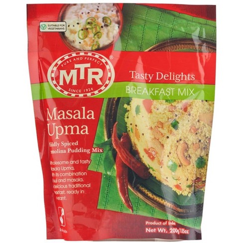 Mtr Masala Upma - Mildly Spiced Semolina Pudding Mix - 200g., 7.05oz ...