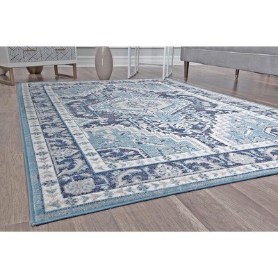 Rugs America Freida Fy15a Midnight Blue Vintage Farmhouse Dark Blue ...