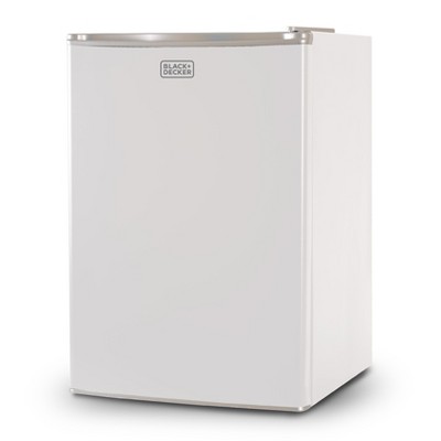 Black+decker Compact Refrigerator 2.5 Cu. Ft. With True Freezer, White ...