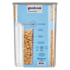 GoodCook 4.5qt 2pc Cereal + Lid Food Storage Containers Gray : Target