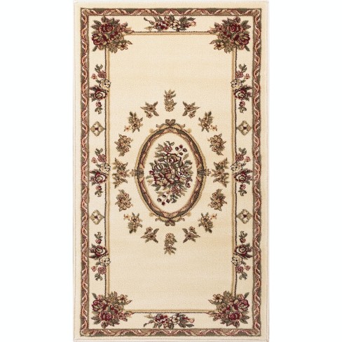Well Woven Pastoral Medallion French European Floral Formal Traditional ...