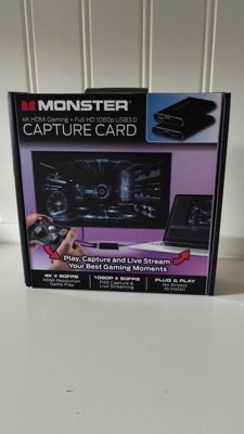 Monster HDMI Capture Card, 4K Full HD 1080P USB 3.0 Audio and Video ...