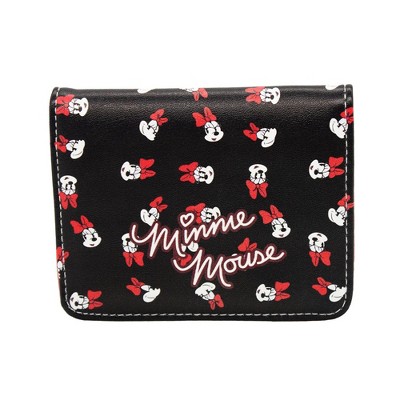 Disney Wallet, Id Fold Over Snap, Minnie Mouse Script With Expressions ...